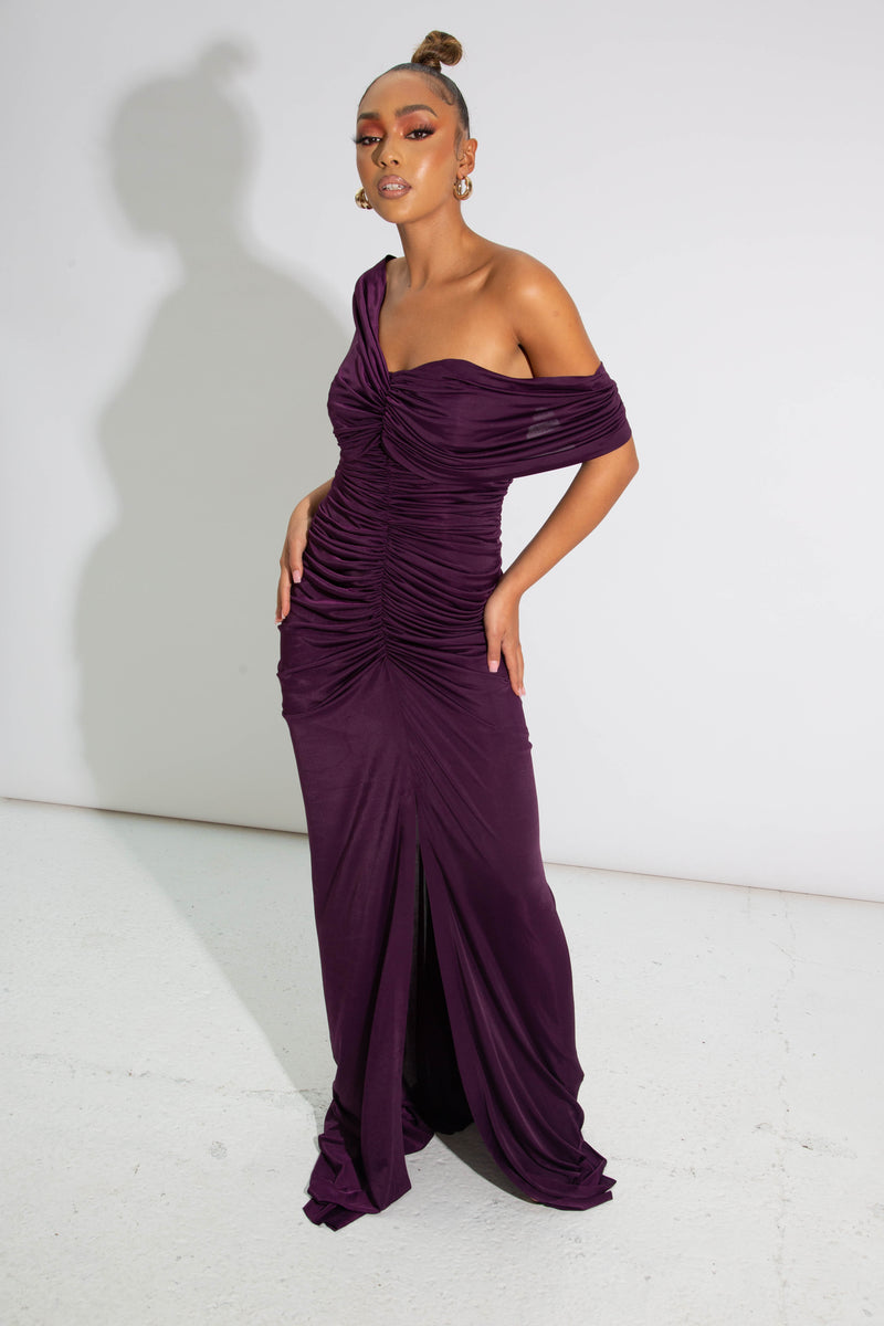 Tiara Dress in Grape – Yaura